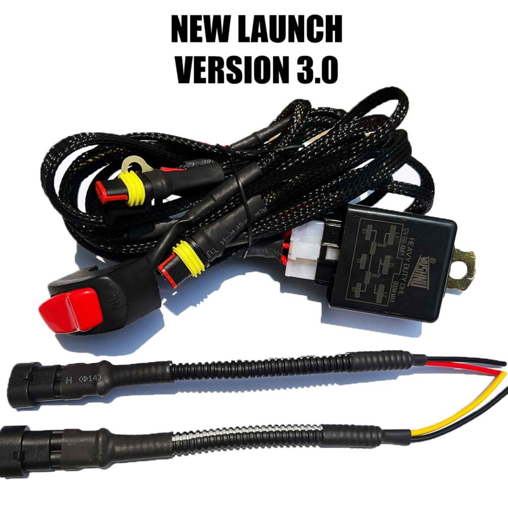 FOG LIGHT WIRING HARNESS KIT for Bikes - Plug & Play
