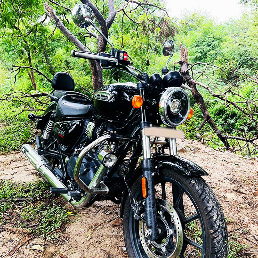 LED Projector Headlight for Royal Enfield Meteor | 3 in 1 Color Beam