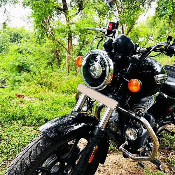LED Projector Headlight for Royal Enfield Meteor | 3 in 1 Color Beam
