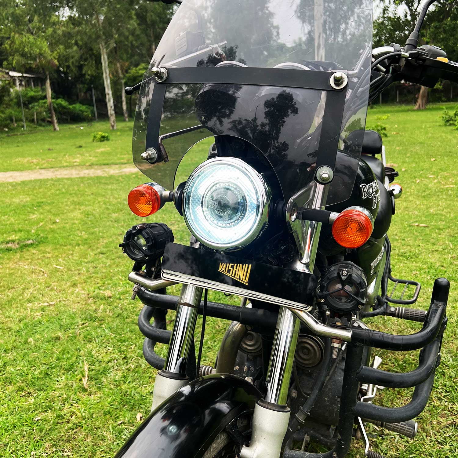 LED Projector Headlight For Royal Enfield Meteor In Color, 57% OFF