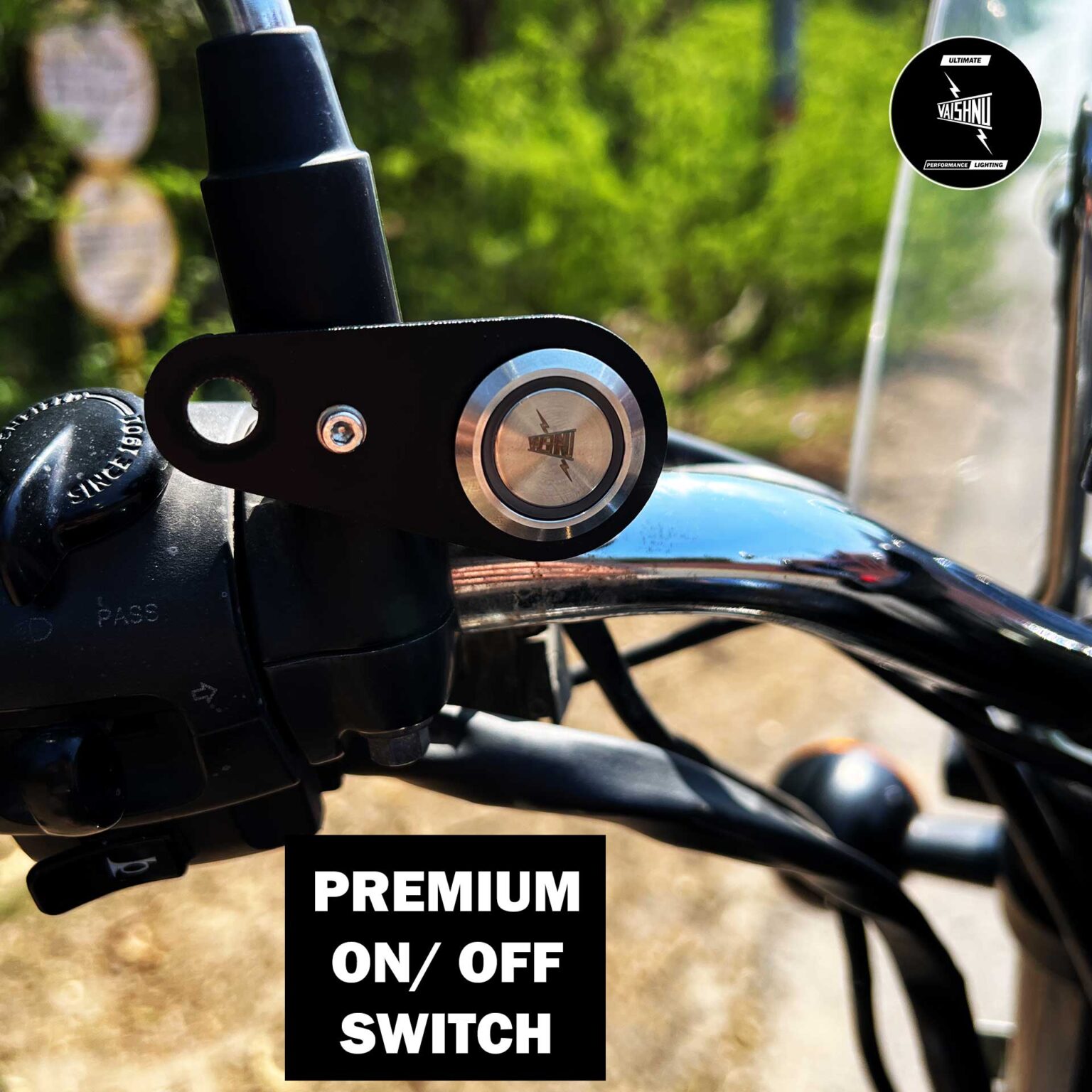 VAISHNU Premium ON/ OFF Switch for Motorcycles | LED Back Light