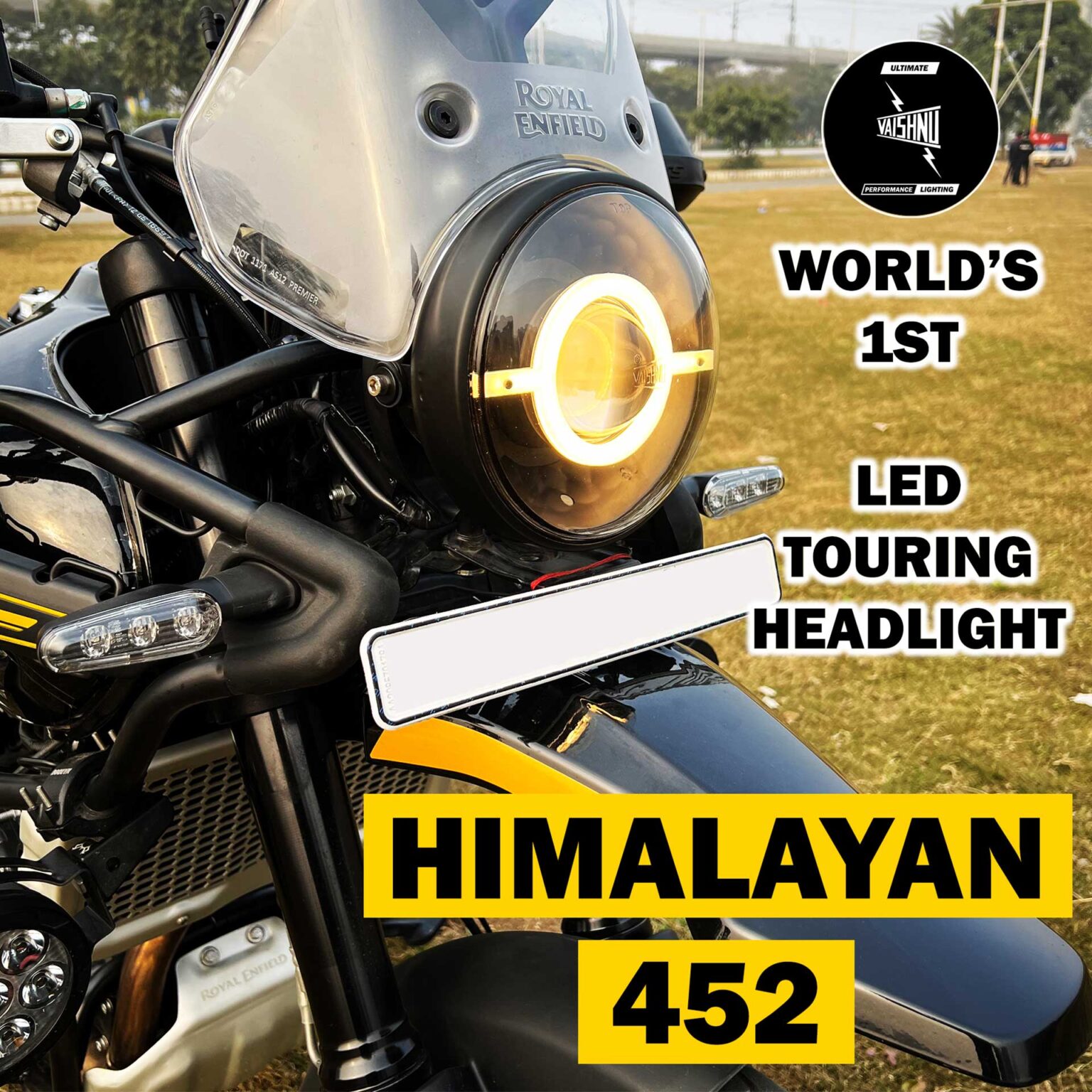 WORLD'S 1ST LED TOURING HEADLIGHT FOR HIMALAYAN 450